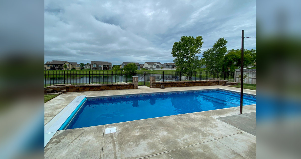 Resort Pool Wall - Project by Gaile at Menards®