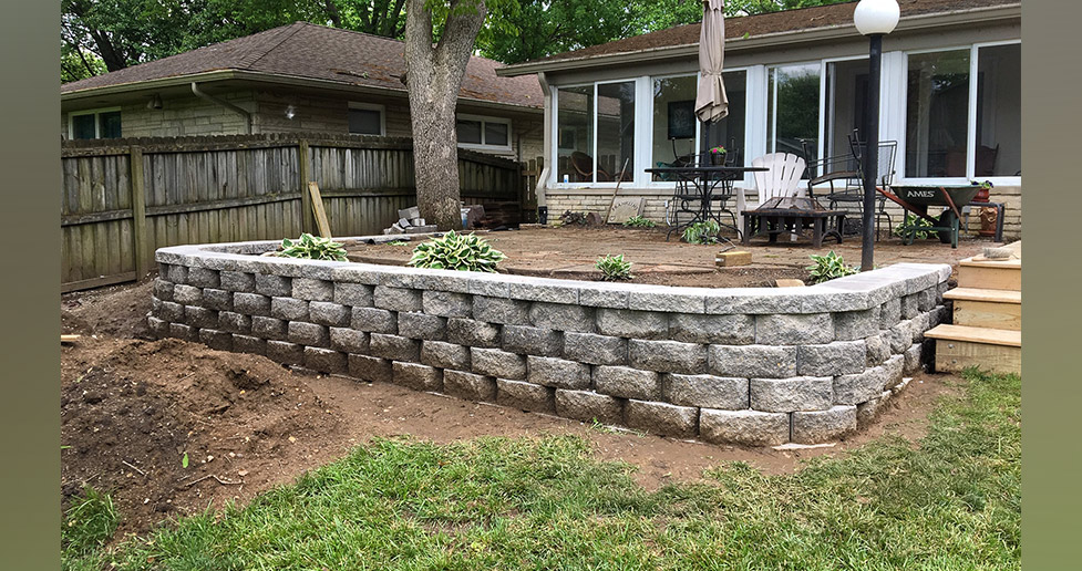 Retaining Wall & Paver Patio - Project by David at Menards®