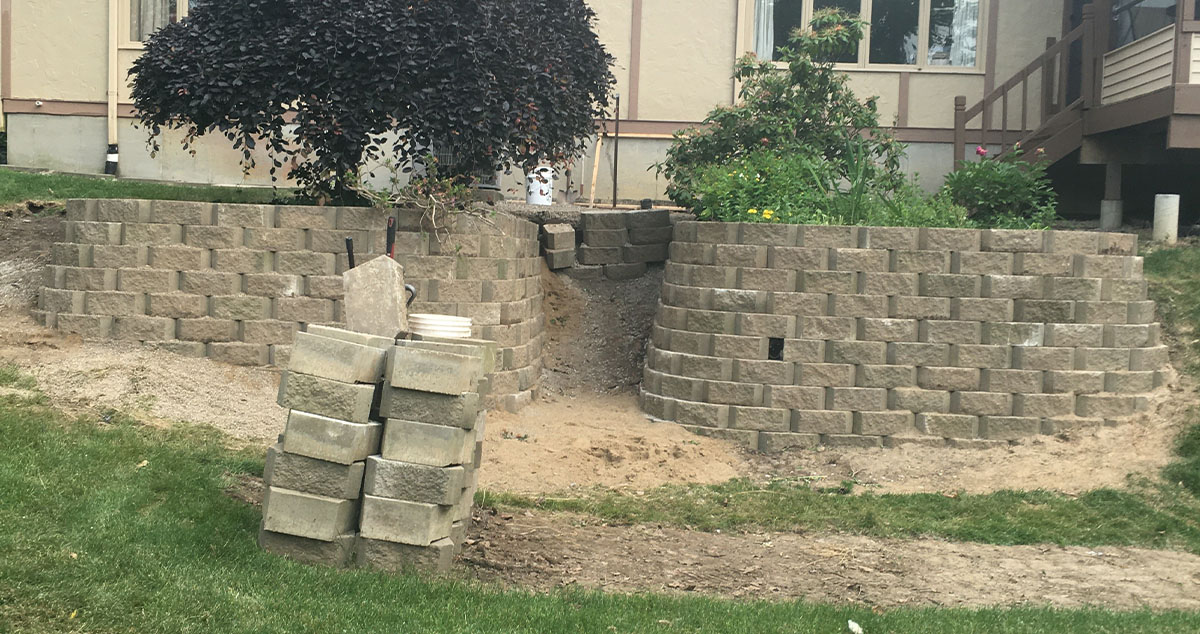 Retaining Wall Solution - Project by Jim at Menards®
