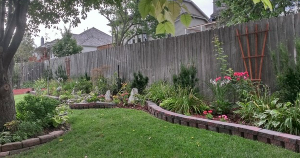 Retaining Wall & Water Feature - Project by Robin at Menards®