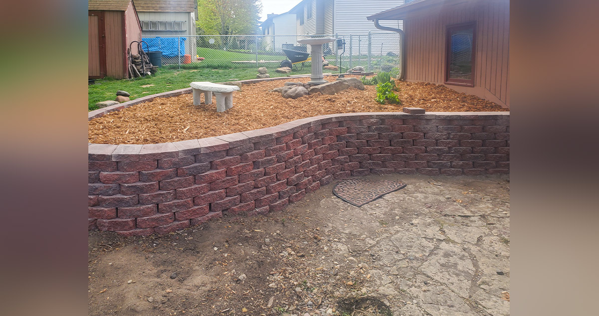 Retaining Wall & Patio - Project by Kyle at Menards®