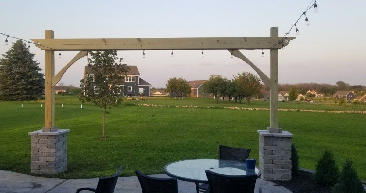 Retaining Walls & Pergola - Project by Daniel at Menards®