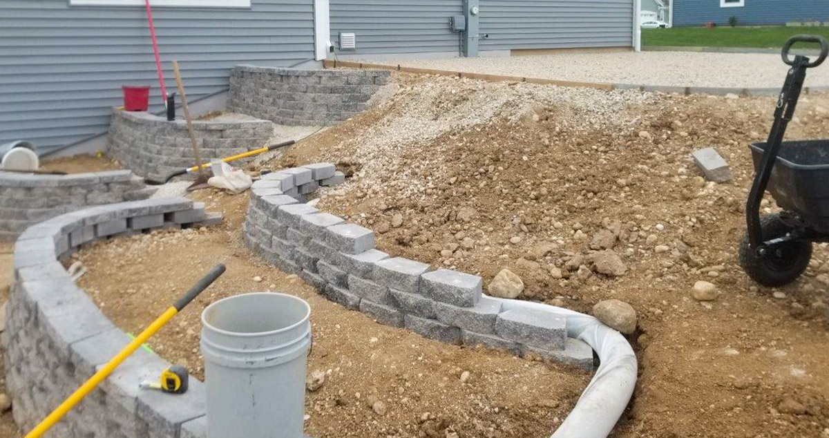Retaining Walls & Pergola - Project by Daniel at Menards®