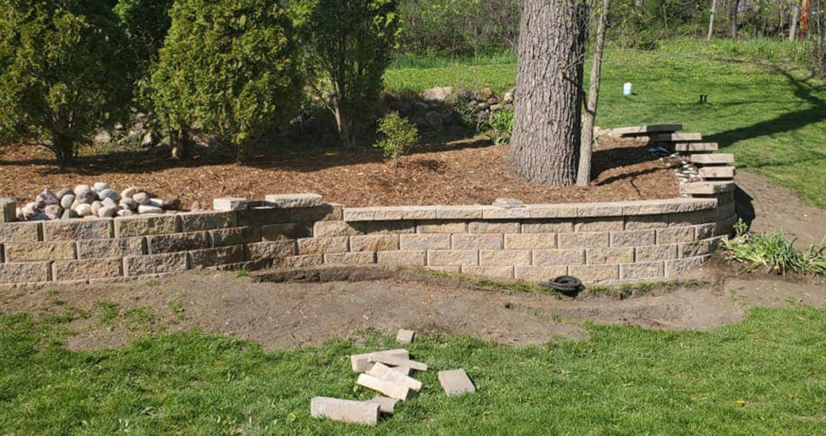 Retaining Wall with Pond - Project by Viet at Menards®