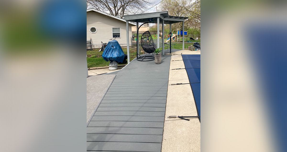 Rotten Pool Deck Replacement - Project by Luke at Menards®