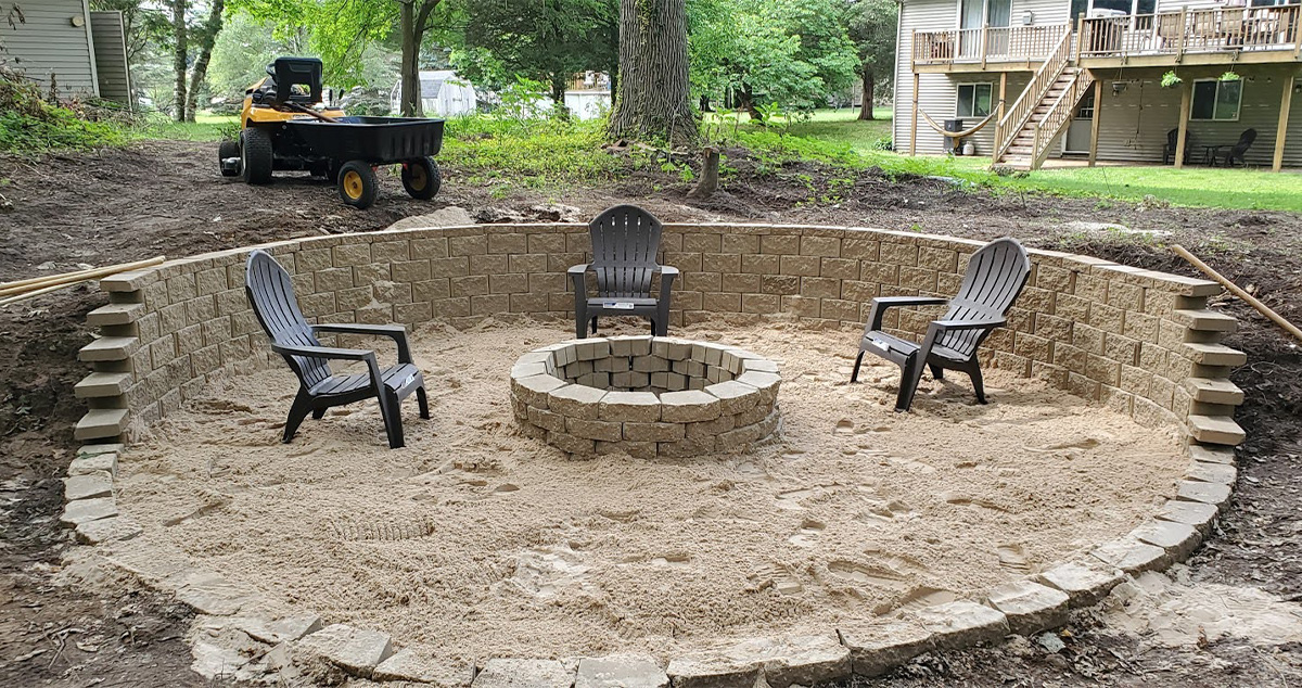 Sand Fire Pit - Project by John at Menards®