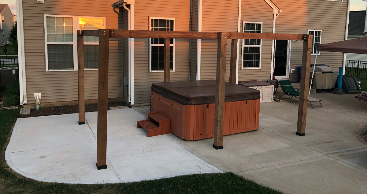 Screen House Hot Tub Enclosure - Project by Gary at Menards®