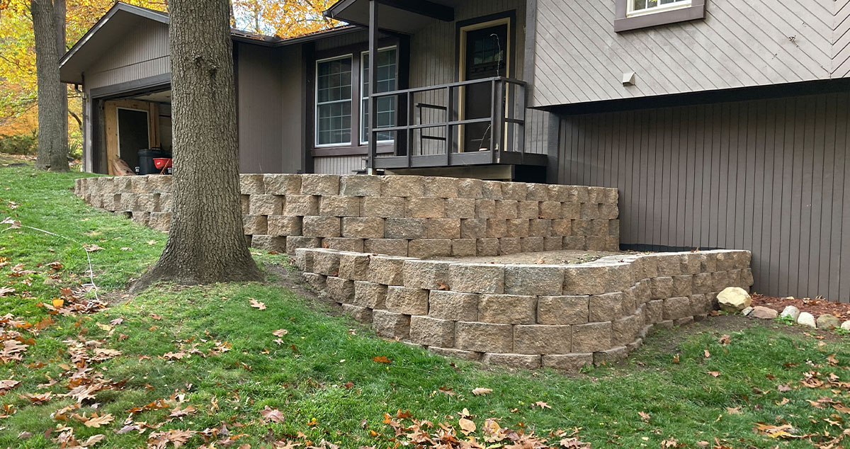 Sienna Retaining Walls - Project by Jacob at Menards®