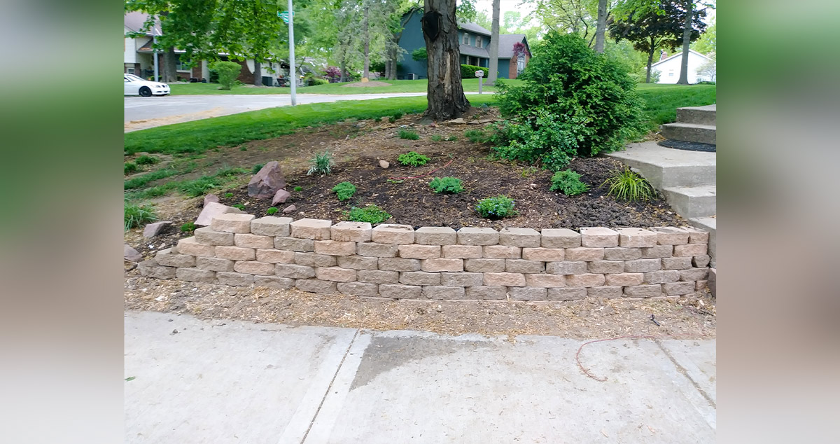 Sloped Yard Retaining Wall - Project by Dane at Menards®