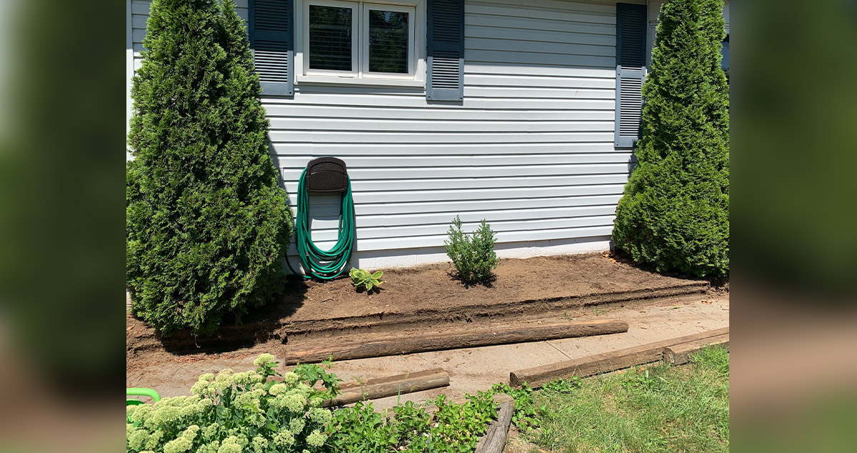 Timber to Blocks Landscaping - Project by Ashley at Menards®