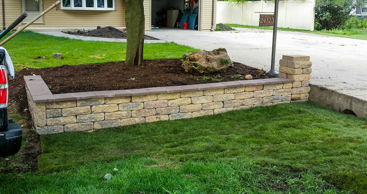 Menards Landscape Block Retaining Wall Concrete Block Projects At