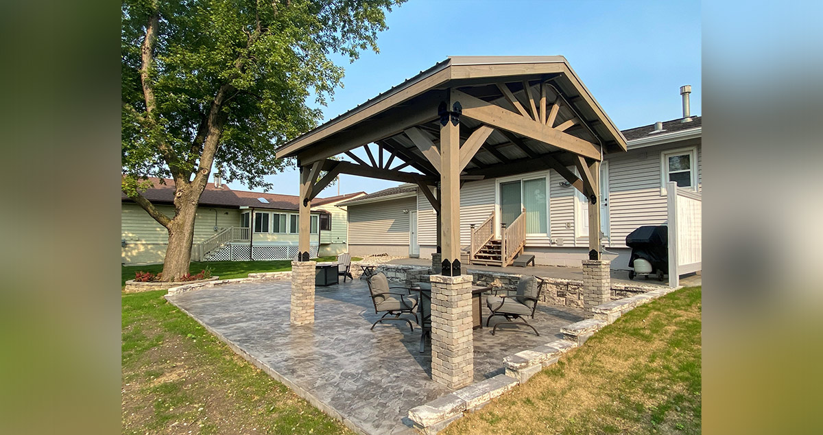 Two-Tier Backyard Patio - Project by James at Menards®