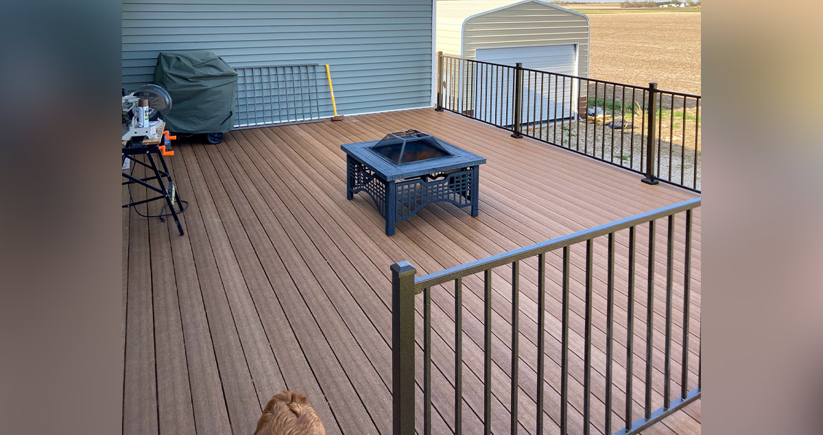 Walkout Deck Masterpiece - Project by Justin at Menards®