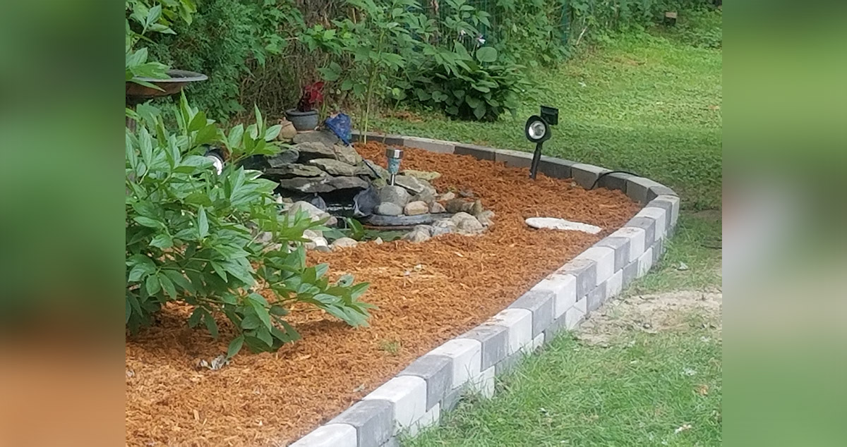 Water Feature with Border - Project by Dennis at Menards®