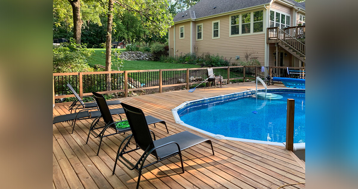Wrap-Around Pool Deck - Project by Brian at Menards®