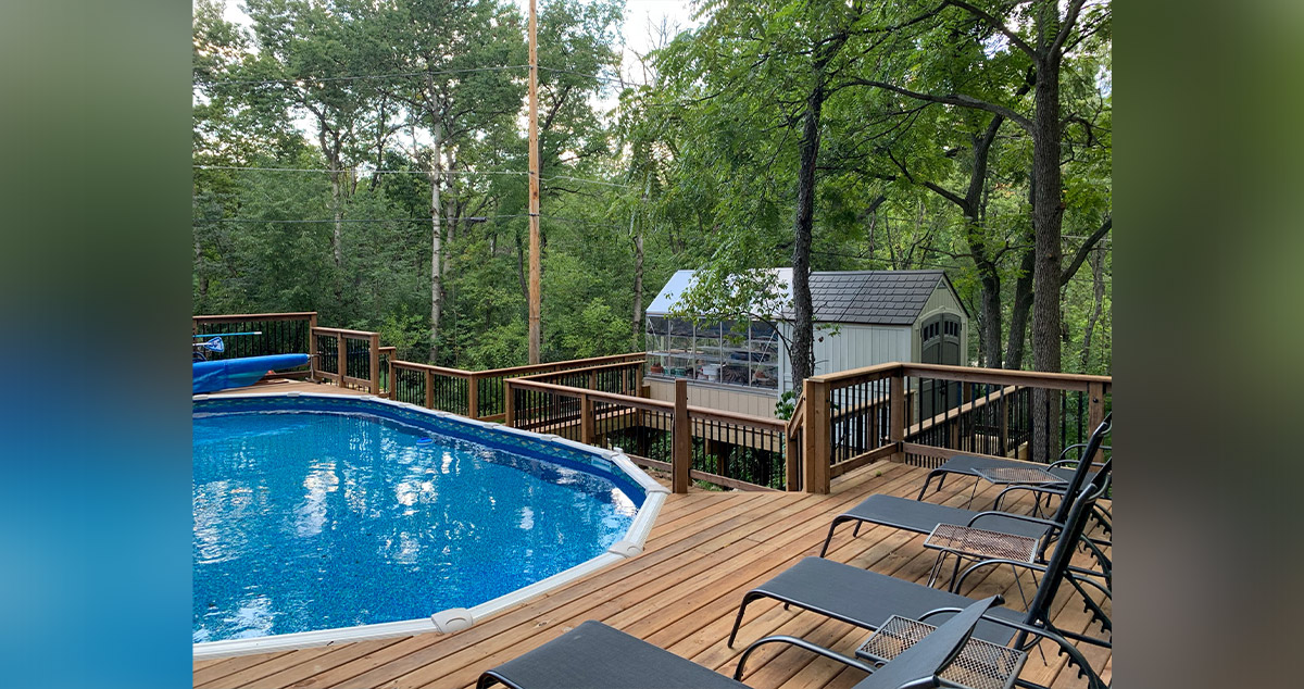 Wrap-Around Pool Deck - Project by Brian at Menards®