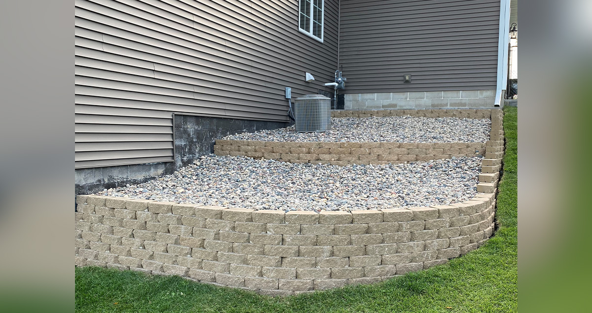 Yard Makover with Retaining Wall Blocks - Project by Alicia at Menards®