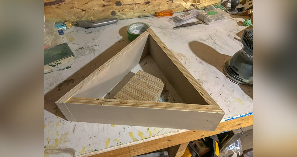 Plywood Triangle Shelves - Project by Kyle at Menards®
