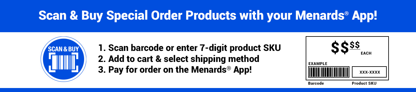 Scan & Buy at Menards®