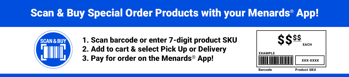 Scan & Buy at Menards®