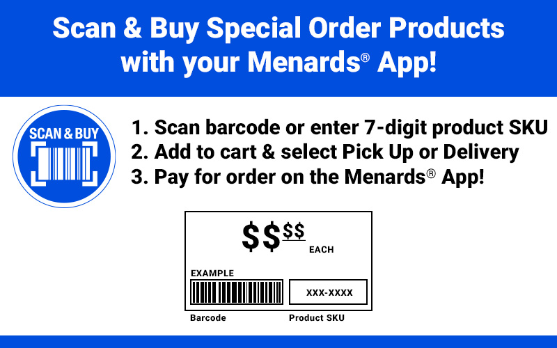 Scan & Buy at Menards®