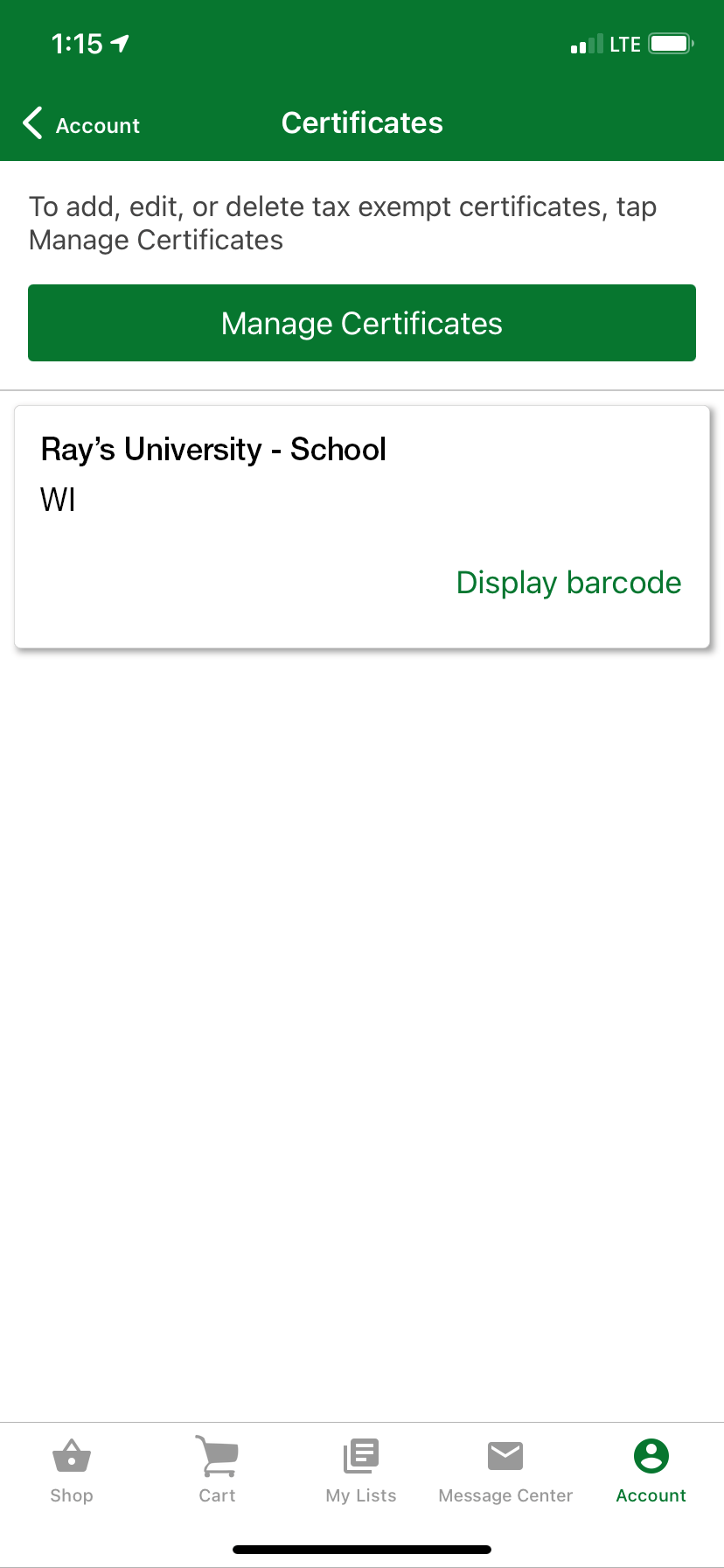 Tax Exempt at Menards®