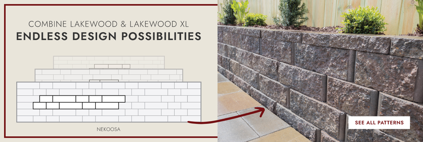 Menards Retaining Wall Calculator MM Concrete | Lakewood XL