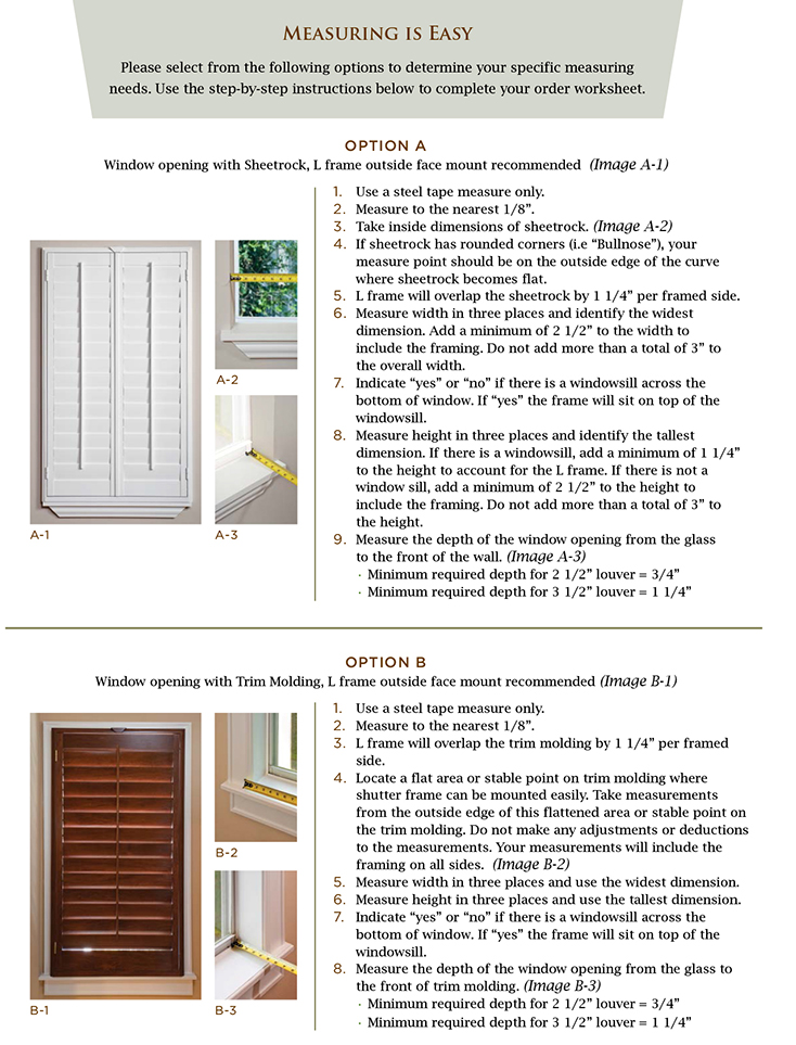 Keystone Ordering & Measuring Guide at Menards®