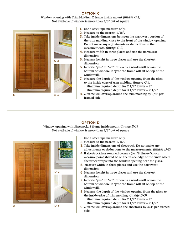 Keystone Ordering & Measuring Guide at Menards®